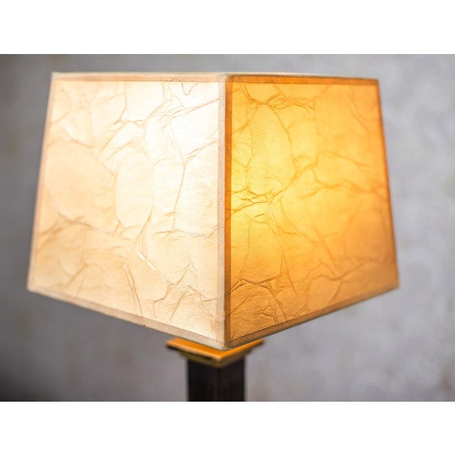 1990s Electric Table Lamp with Shade | Chairish
