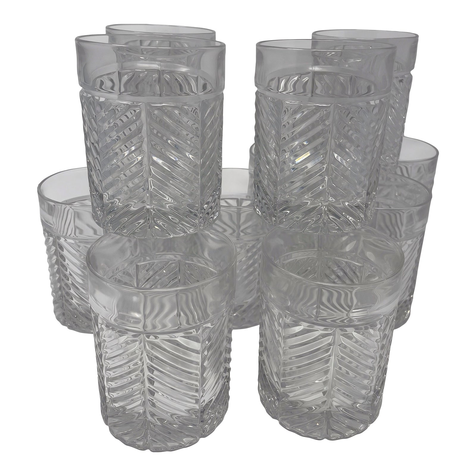 Vintage Ralph Lauren Crystal Herringbone Classic Double Old Fashioned ...
