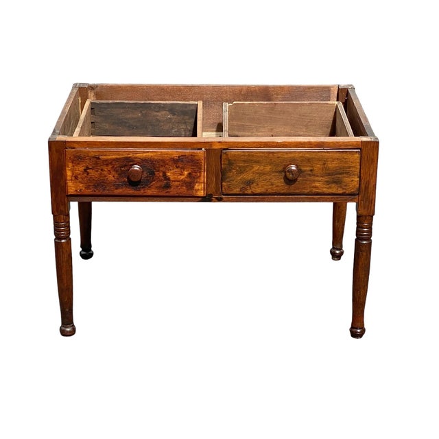 Late 18th Century Antique Queen Anne Pennsylvania Walnut Two Drawer