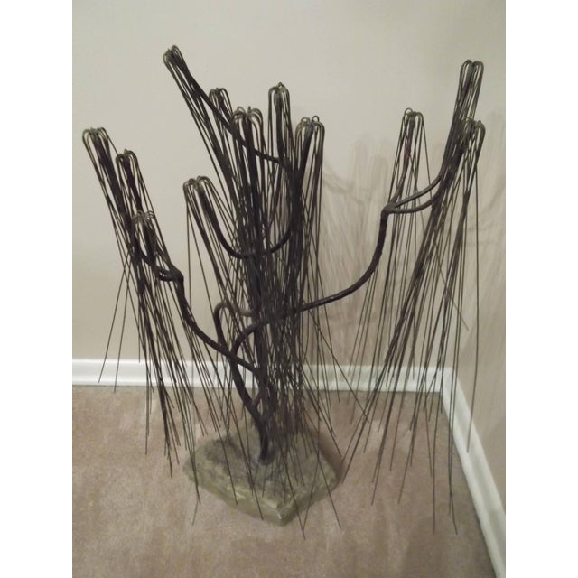 Abstract Willow Tree Welded Metal Sculpture | Chairish