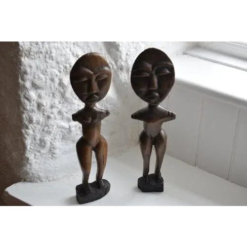 Large Akuaba Fertility Dolls from the Ashanti People of Ghana, Set of 2 ...