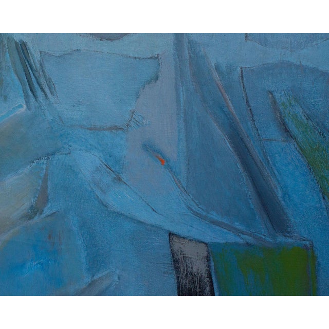 1951 Oil on Canvas Abstract Painting Signed by Irving Petlin | Chairish