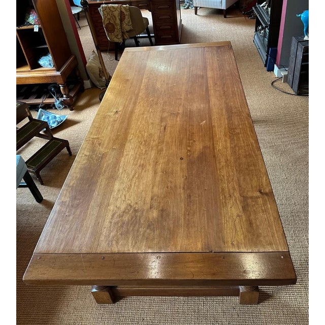 Cherry Country Dining Table, 1990s | Chairish