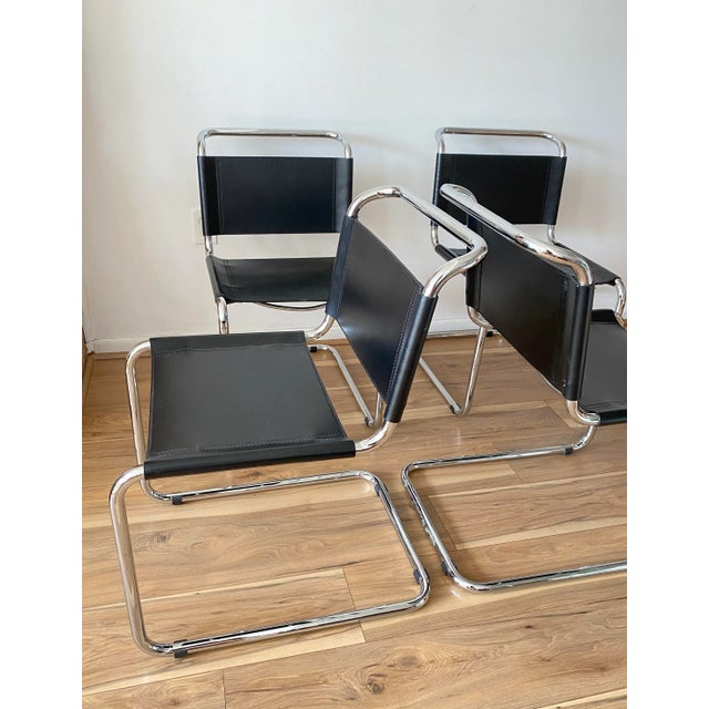 Modernist Dining Cantilever S33 Mart Stam for Thonet Style Vinyl Chair | Chairish