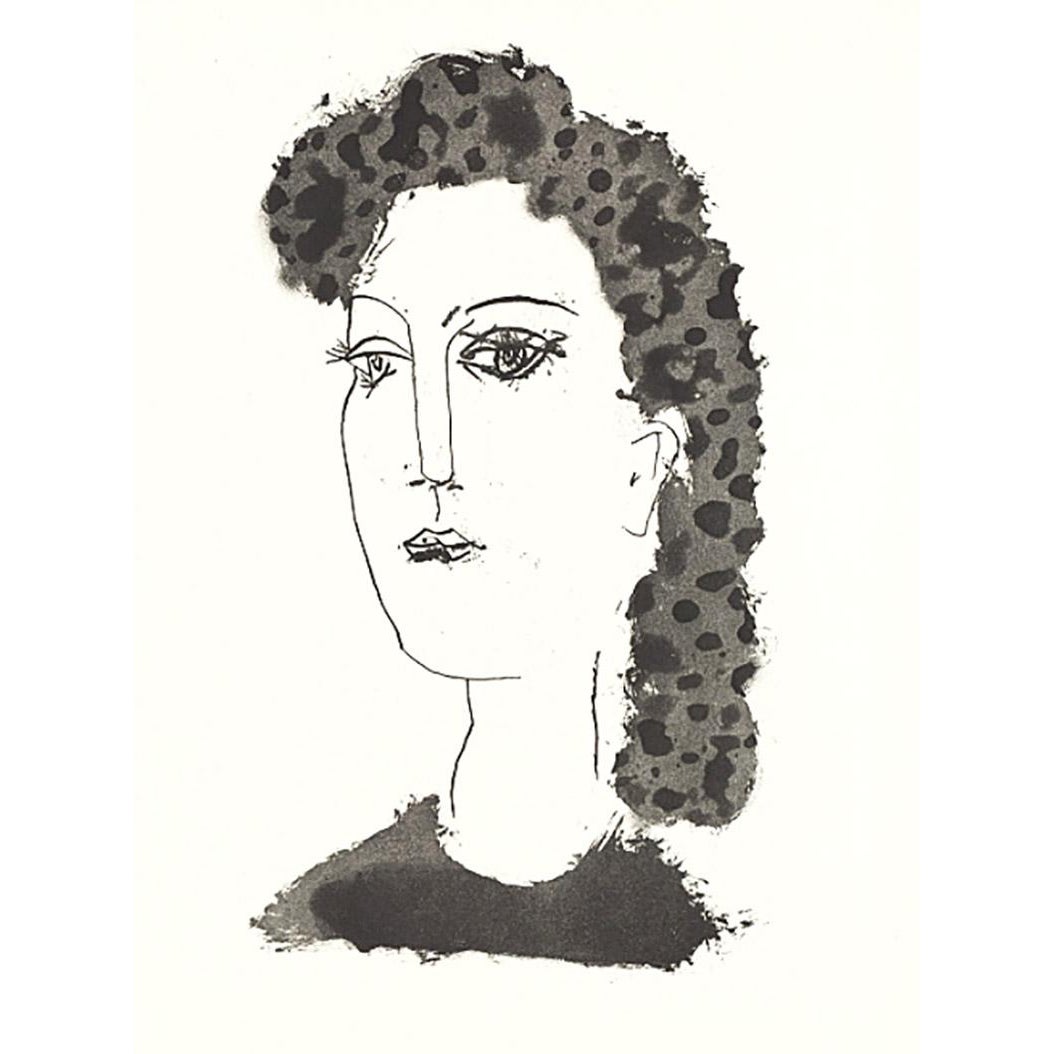 1985 Picasso Heliogravure 18 Head of a Woman Reproduction | Chairish