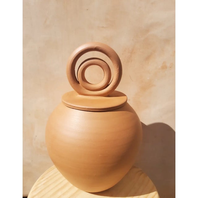 Catalonia Natural Handmade Terracotta Jar | Chairish