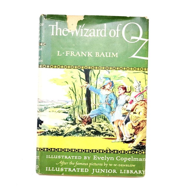 1956 the Wizard of Oz l.F. Baum Illustrator Evelyn Copelman Hardback ...