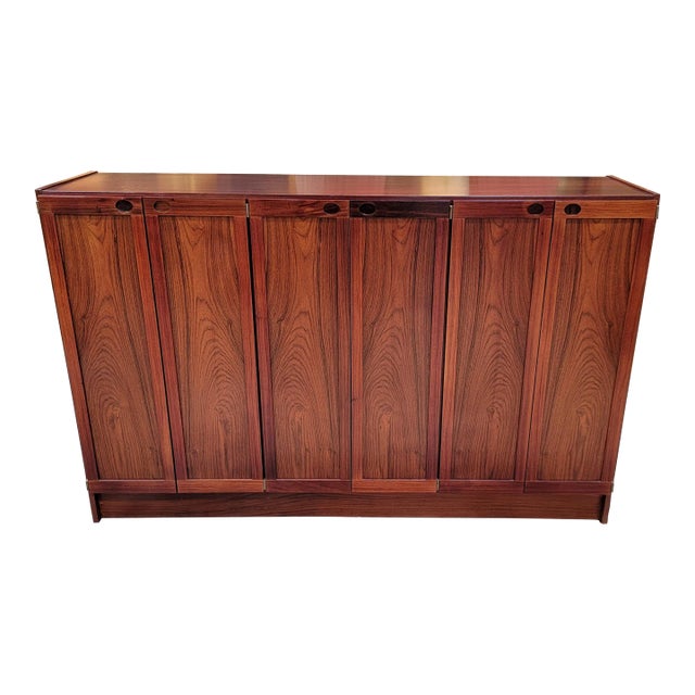Rosewood Danish Modern Storage Cabinet by Dyrlund | Chairish