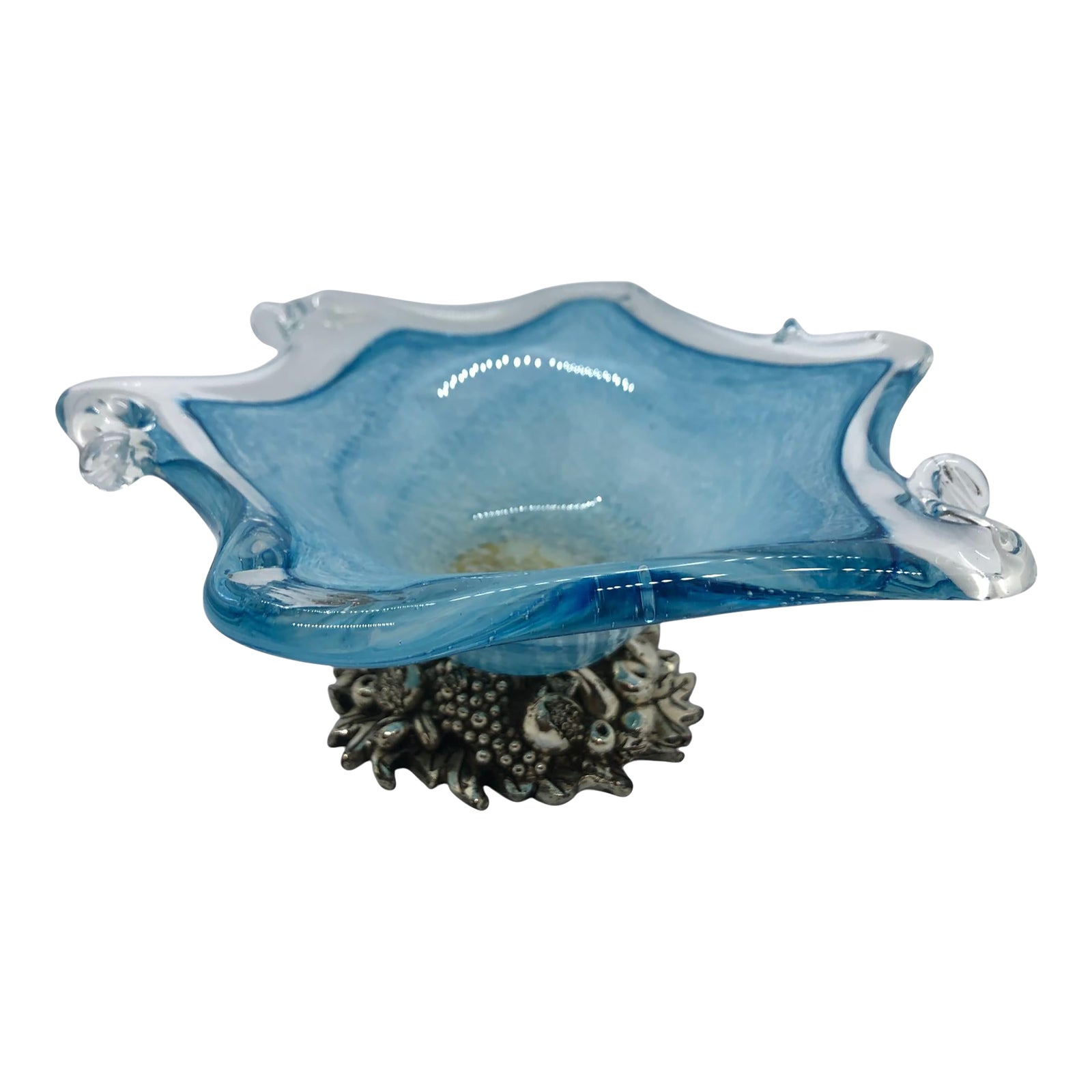 Mid 20th Century Creazioni Exclusive Murano Glass Bowl on Sculpted ...