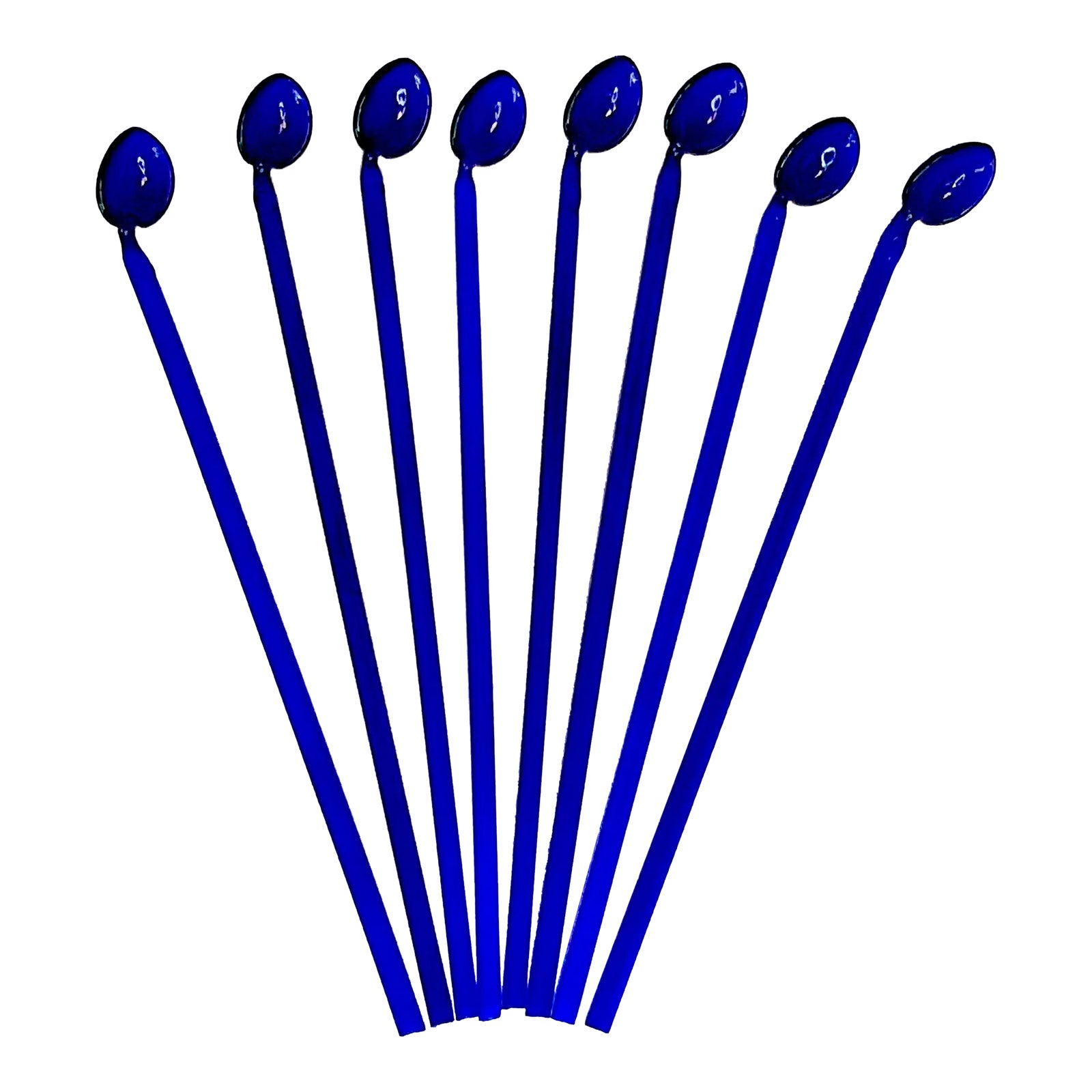 1940s Italian Art Deco Hollywood Regency Glass Swizzle Stick Spoons ...