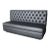 Wicked Elements Black Faux Leather Bench Dining Banquette | Chairish