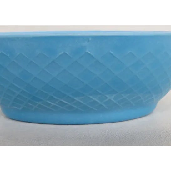 Heisey Style Blue Slag Glass Chicken Hen on Nest Small Covered Dish ...