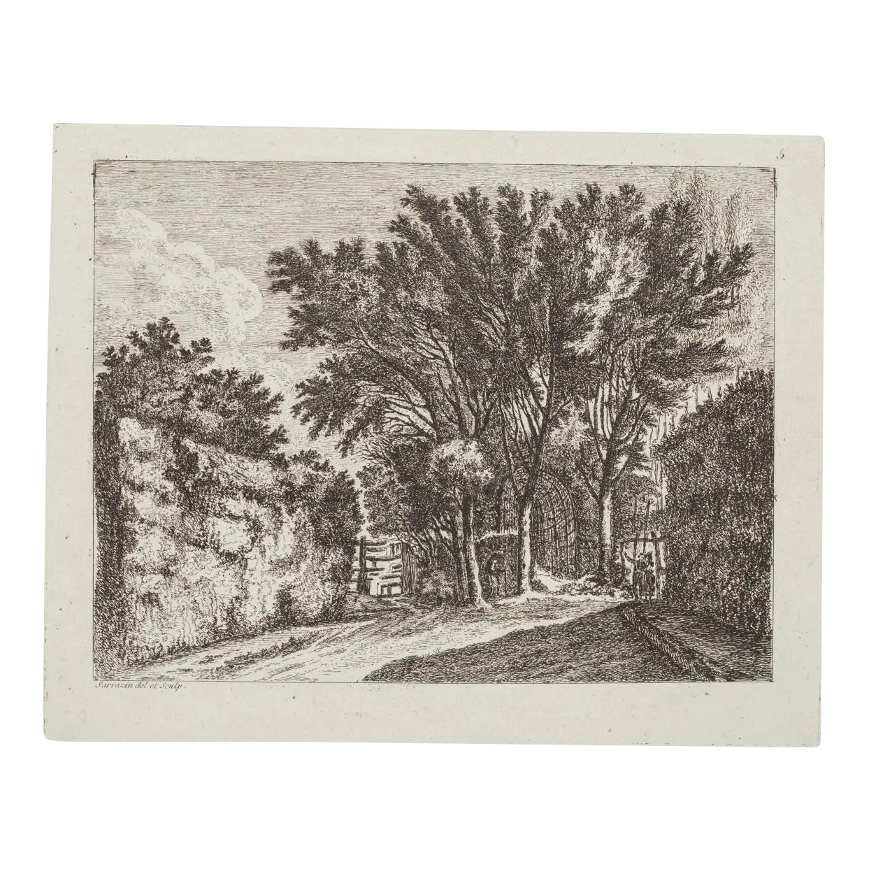 The Forest - Original Etching - 18th Century 18th Century | Chairish