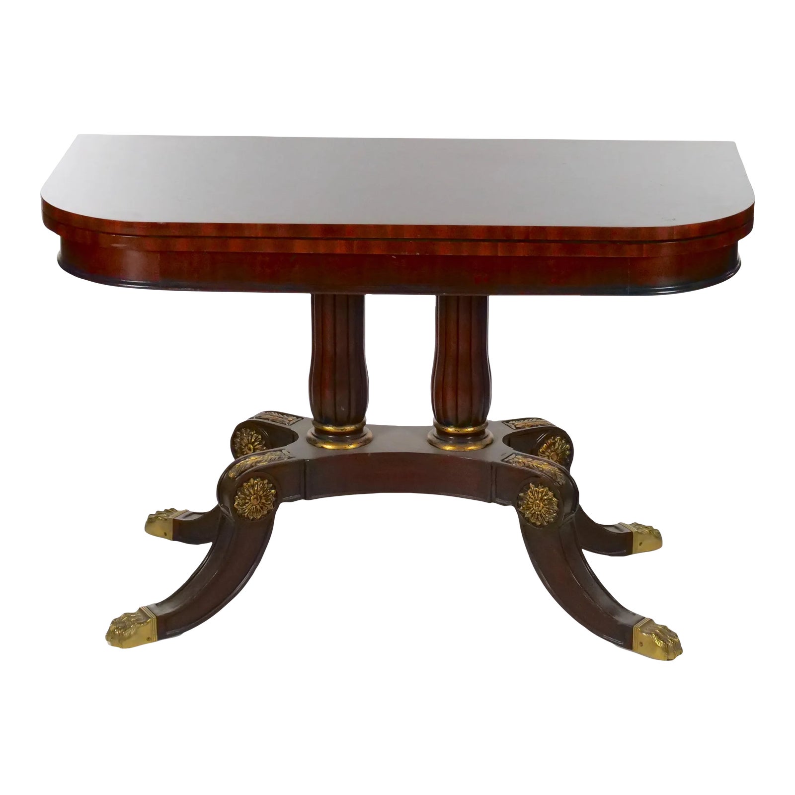 Mid-20th Century Classical Style Mahogany Breakfast Table | Chairish