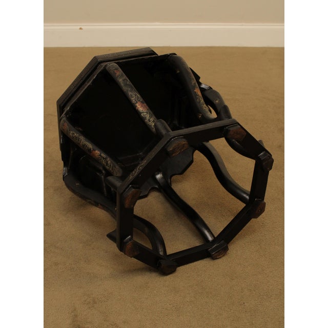 Vintage Chinoiserie Decorated Taborets, Stands - A Pair | Chairish