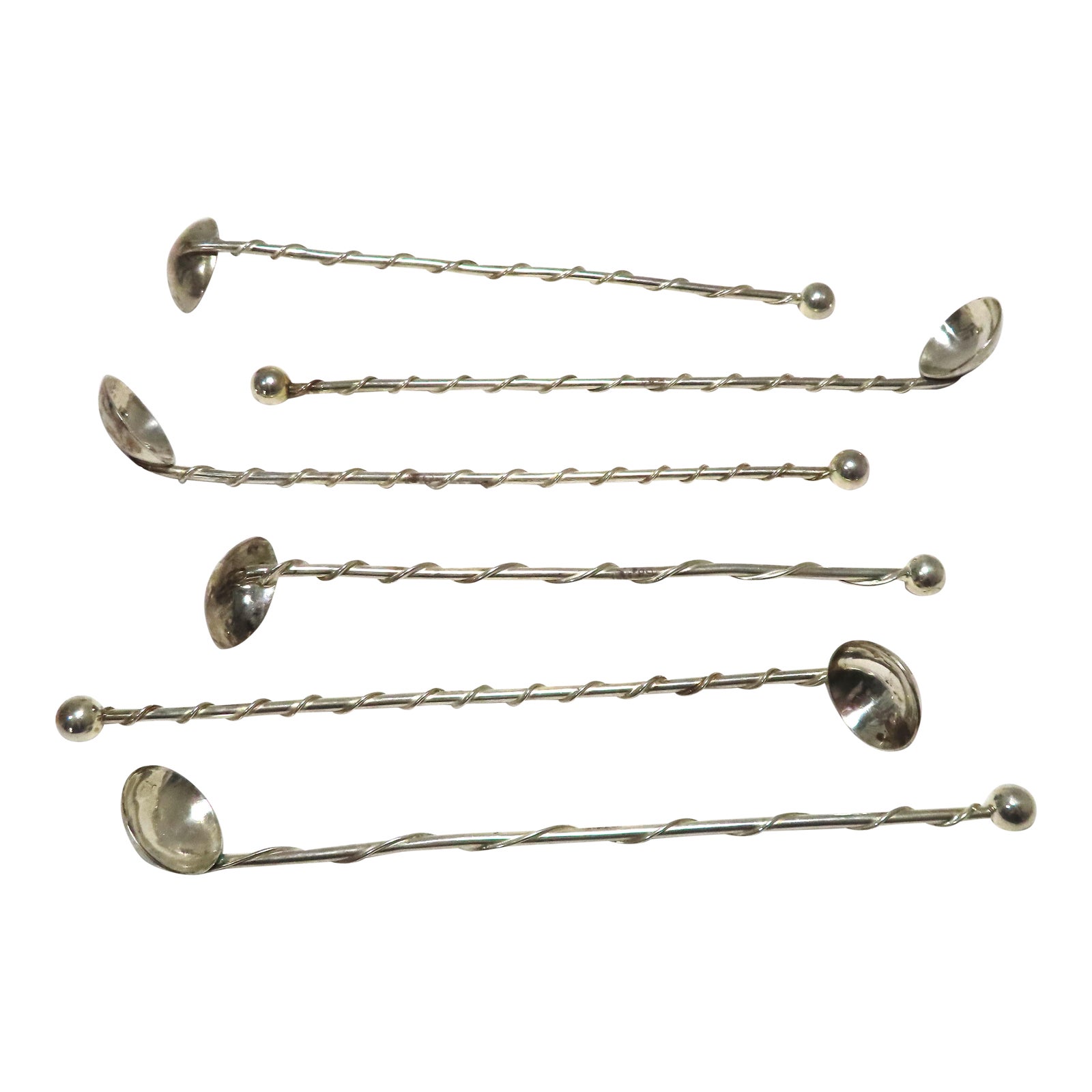 Vintage Hand Made Arts & Crafts Sterling Silver Ice Tea Sipper Straw ...