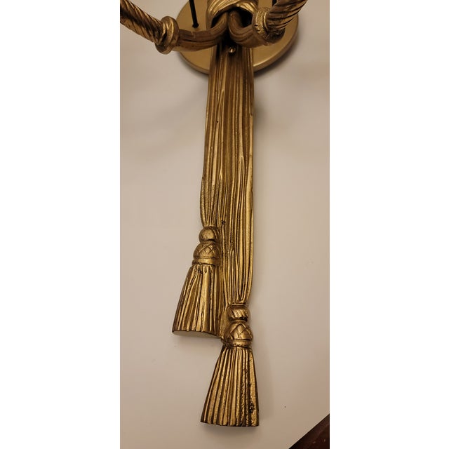 Bronze Rope Design Sconce | Chairish