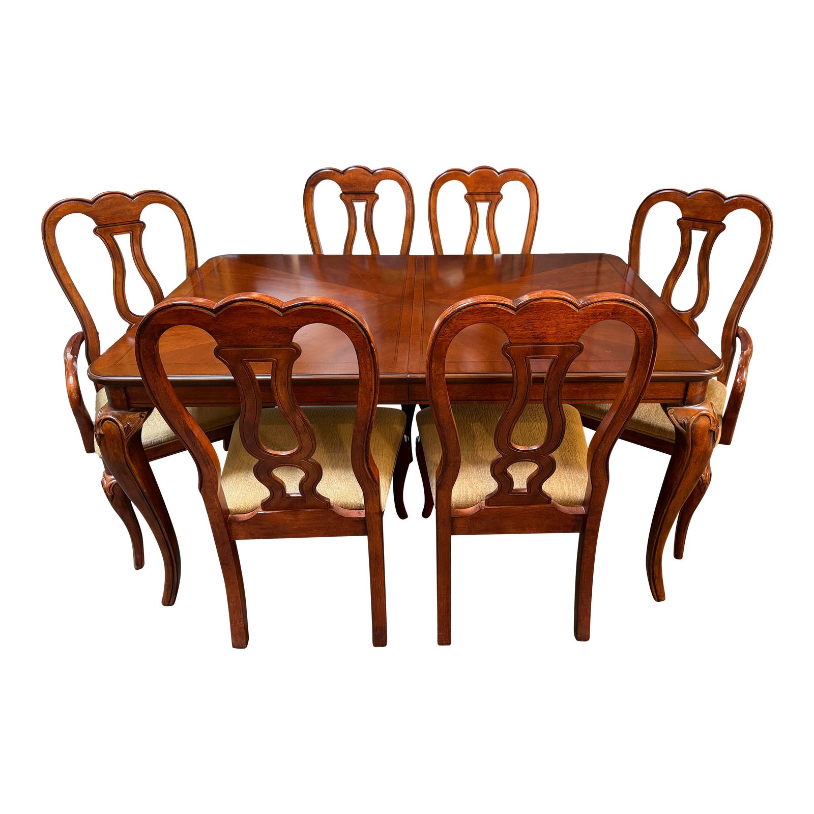 Legacy Classics Traditional Cherry Finish Dining Set | Chairish