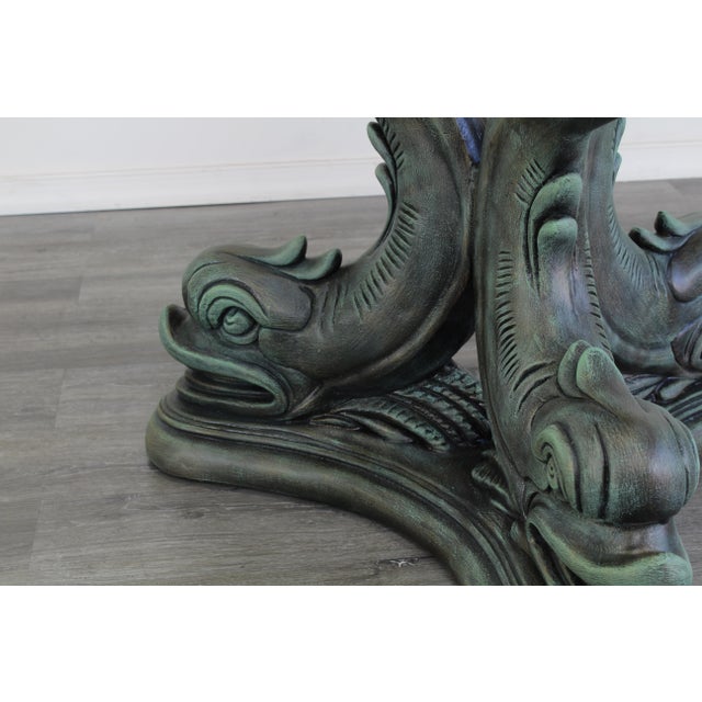 Vintage Terracotta Koi Fish Table Base | Chairish