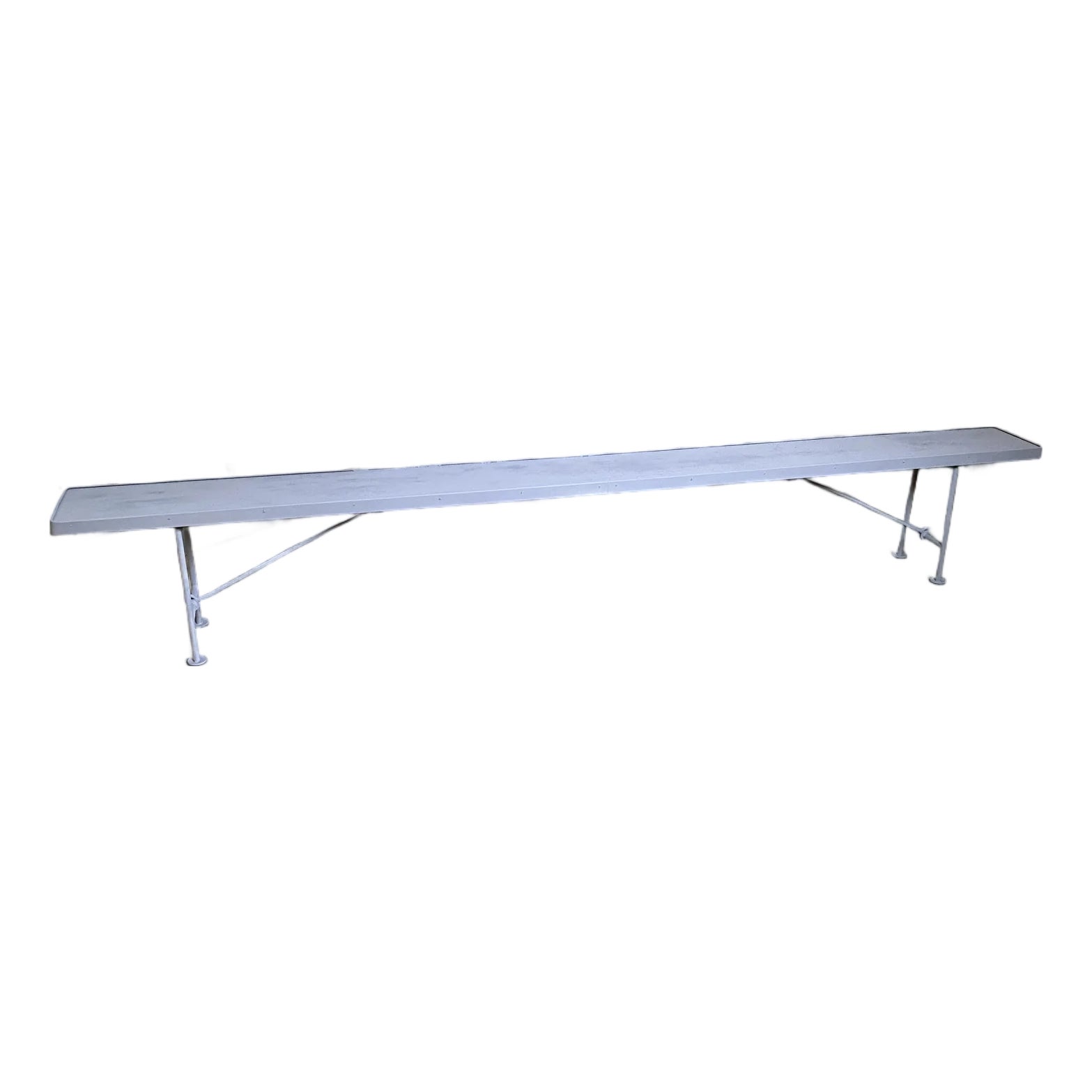 Vintage Wwii u.s. Navy Steel Bench | Chairish