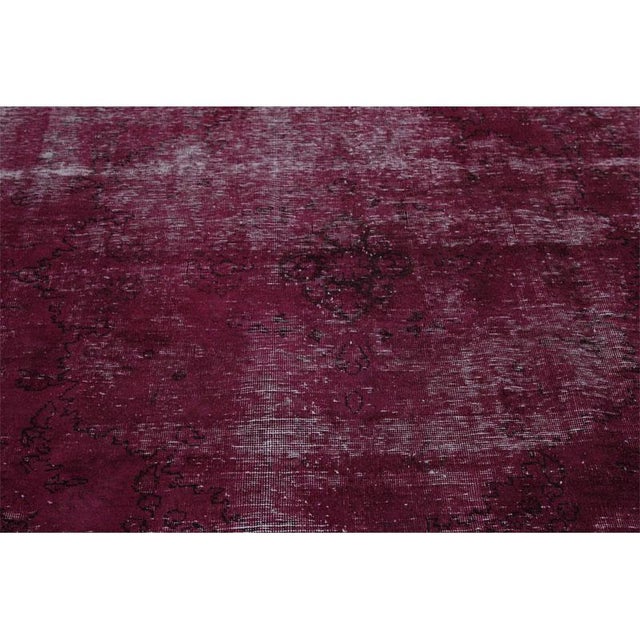 1960s Modern Industrial Style Over-Dyed Rug - 9'3" X 12'1" | Chairish