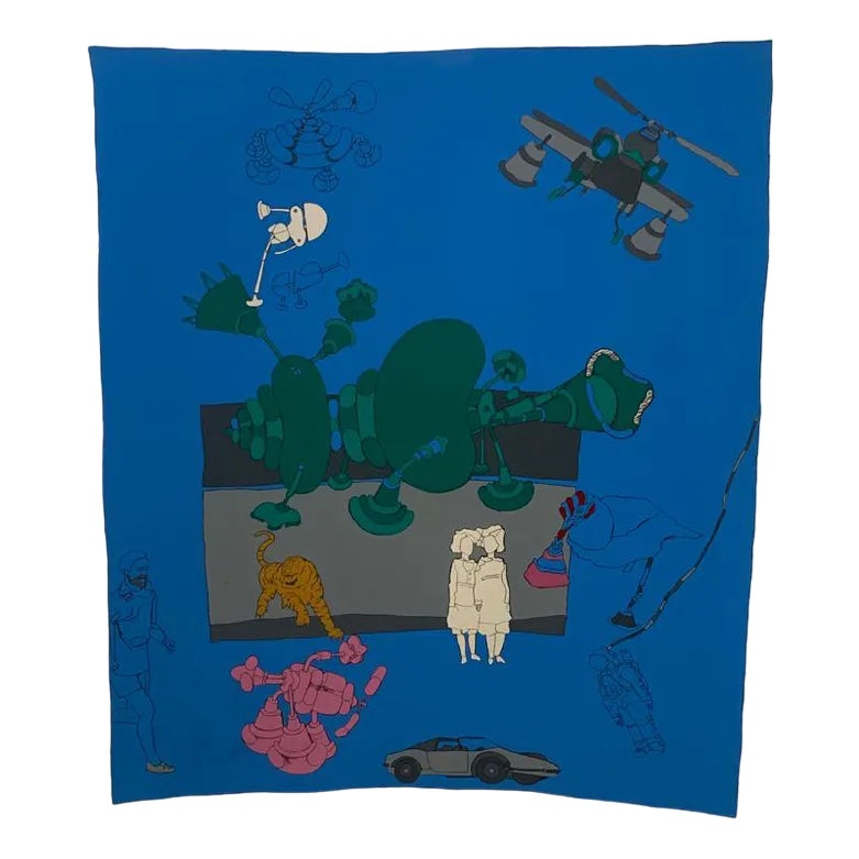 Renato Volpini, Useless Characters and Machines, Lithograph | Chairish