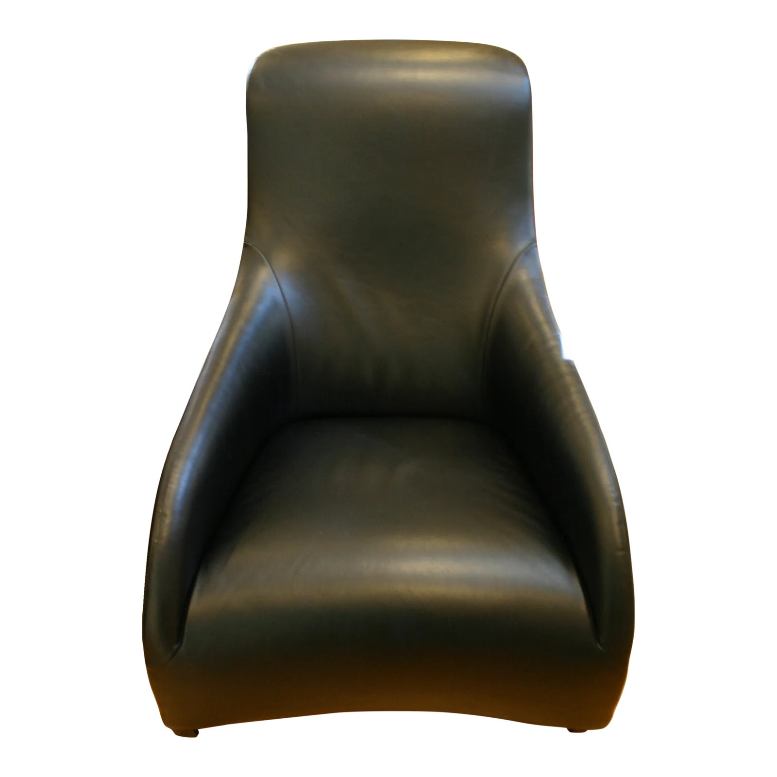 Black Leather Kalos Chair by Citterio for B&B Italia/Maxalto | Chairish