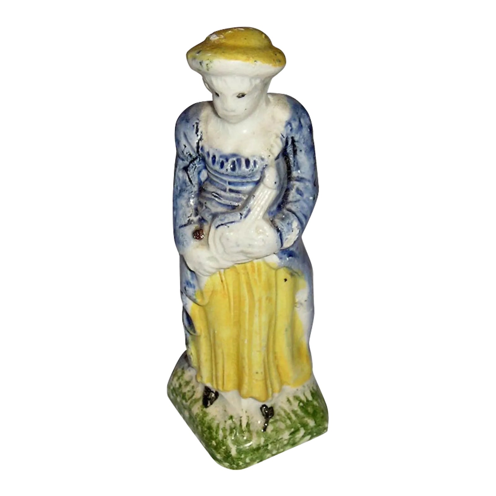 Antique 18th Century English Staffordshire Pearlware Prattware Figure ...