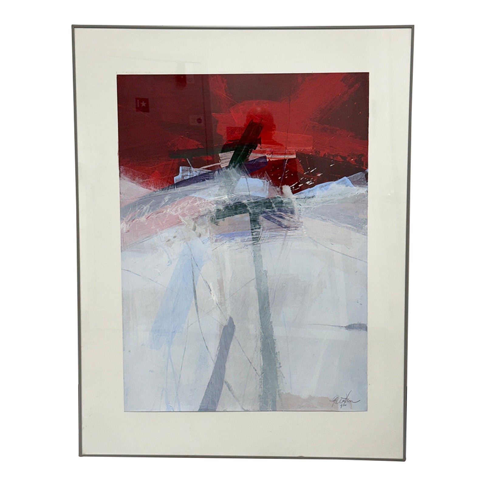 Circa 1983 Glenn Watson Acrylic on Canvas the Dark Side, Signed ...