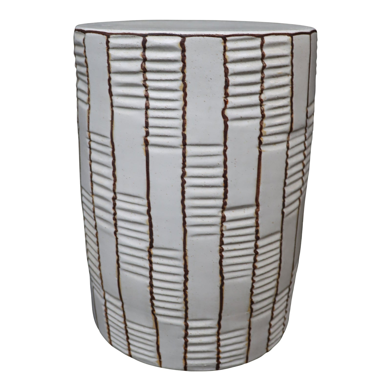 Mic Century Modern Geometric Stool | Chairish