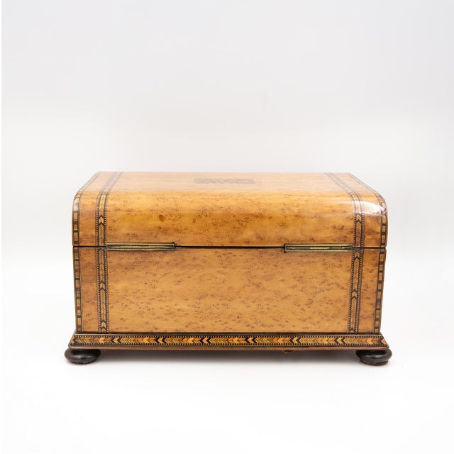 Bird’s-Eye Maple Box With Tumbling-Block Inlays English, Circa 1830 ...