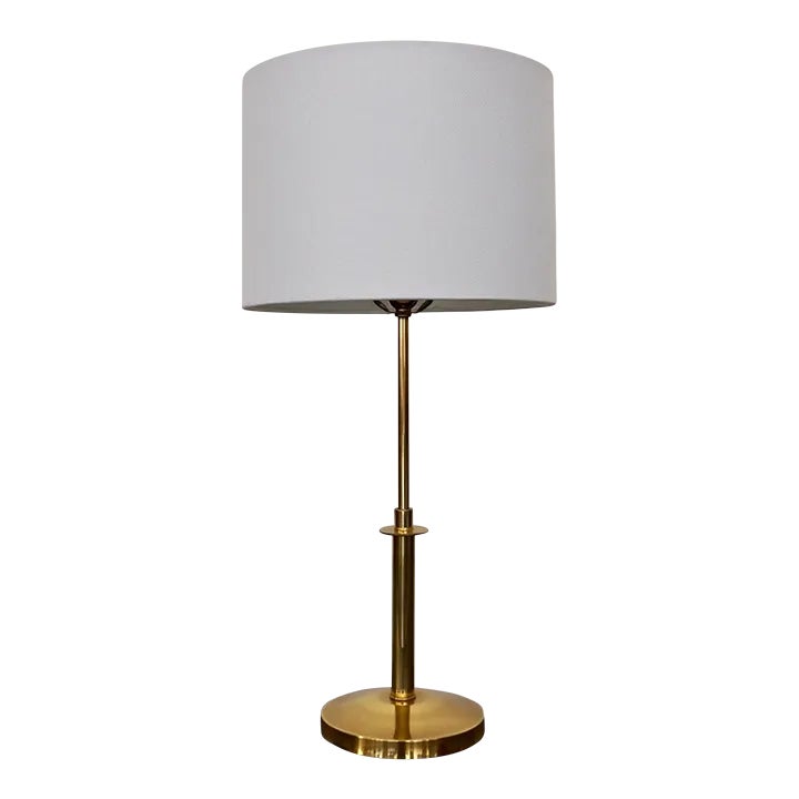 1970's Ethan Allen Hollywood Regency Brass Table Lamp | Chairish