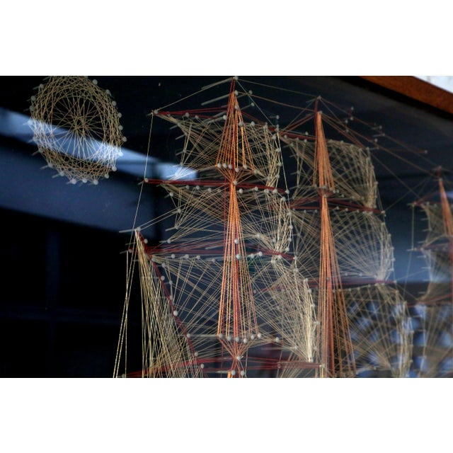 1970's Large Clipper Ship String Art Piece | Chairish