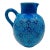 Bitossi Rimini Blue Glazed Ceramic Oversized Jug Vase by Aldo Londi ...