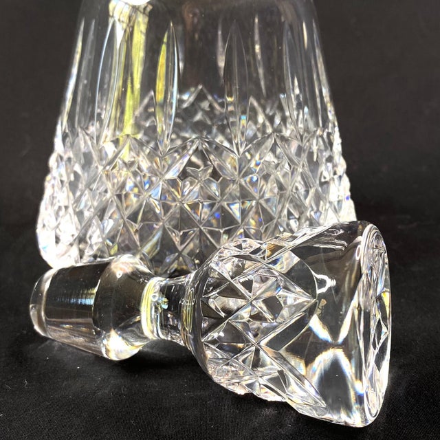 1990s Atlantis Full Lead Crystal Decanter Hand Blown and Cut Diamond ...