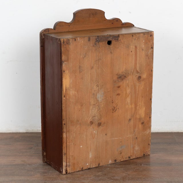 Original Red Painted Pine Hanging Cabinet, Hungary Circa 1880 | Chairish