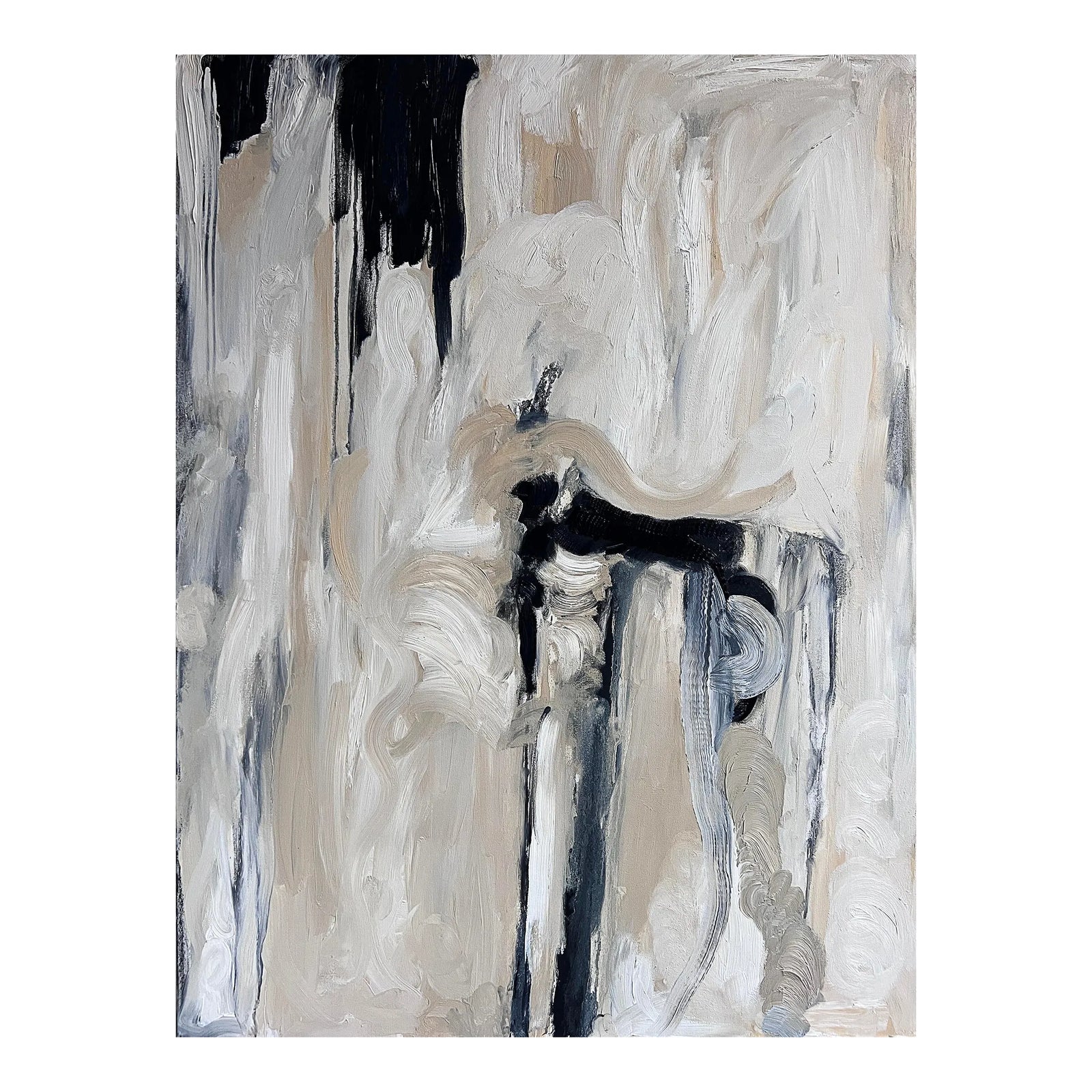 "Found My Way" Contemporary Art Monochromatic Original Abstract ...