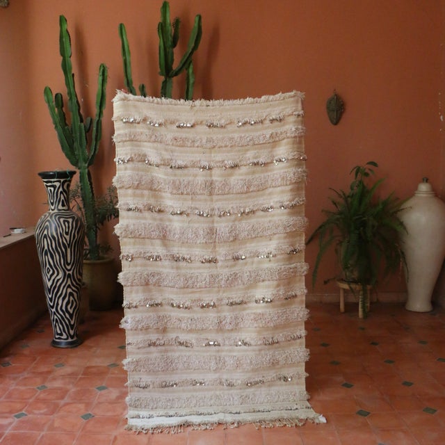 Vintage Moroccan Throw Blanket | Chairish