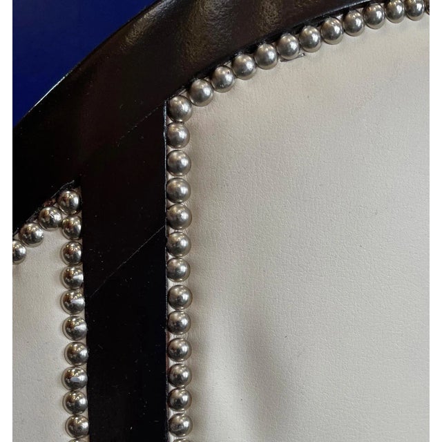 Dark Mahogany Finish & Majilite Cream Nytex Upholstered Levant Barstools Set of 5 From the ...