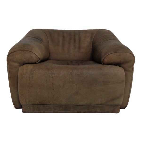 Buffalo Chair in Leather from De Sede, 1970s | Chairish