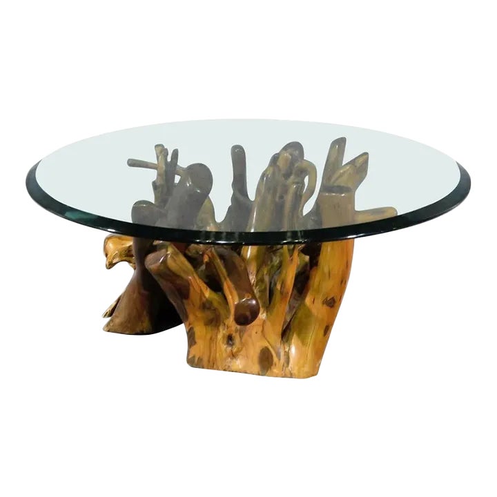 Root Base Coffee Table | Chairish