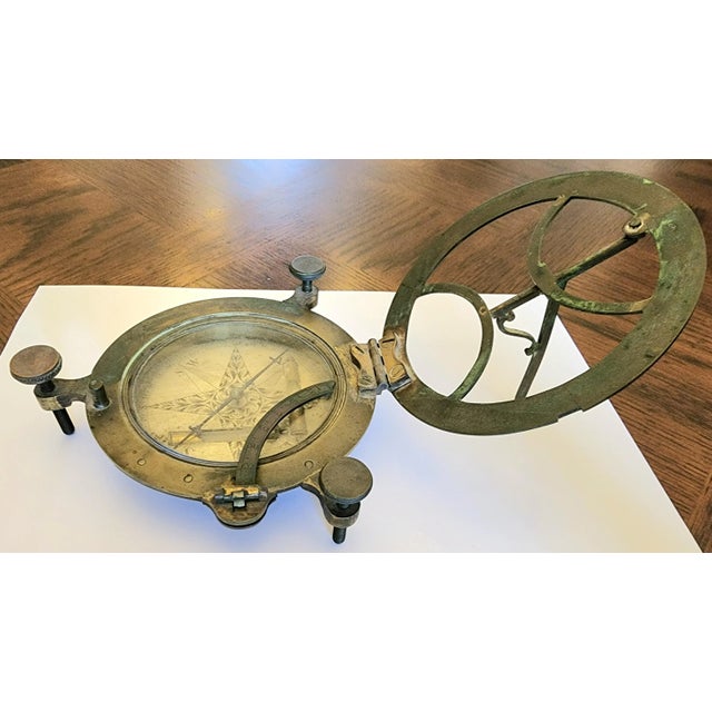 Adam's, London, 18th Century Antique Brass Compass/Sundial, Circa 1745 ...