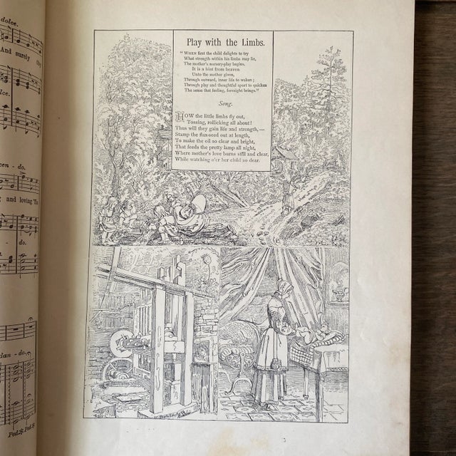 Antique Book of “Mother Play and Nursery Songs”, Lee and Shepard ...
