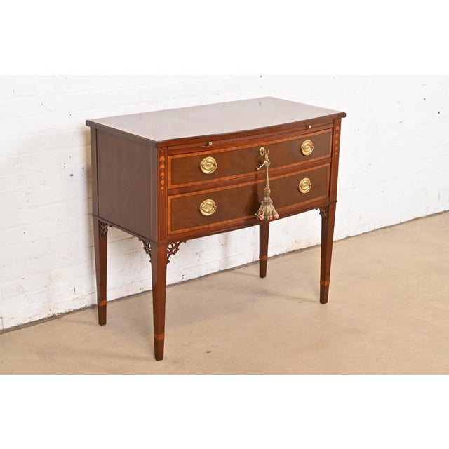 Baker Furniture Federal Inlaid Mahogany Sideboard or Buffet Server ...