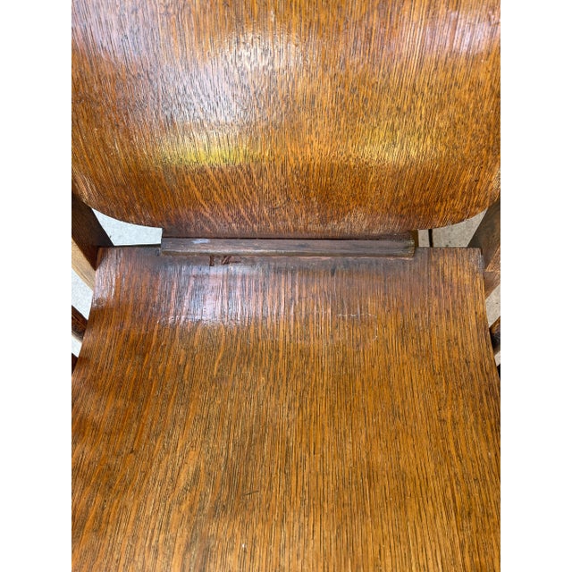 Early 20th Century Antique Oak Lion Rocking Chair | Chairish