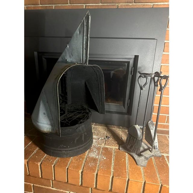 Mid-Century Fireplace Chimney Cap /Pot - Medieval Soldier Knight | Chairish