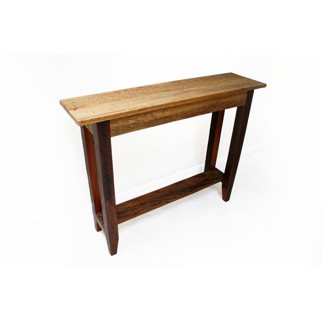 Amish Made Reclaimed Hardwood Console Table | Chairish