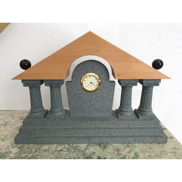 Postmodern Mantel Clock Style of Michael Graves | Chairish