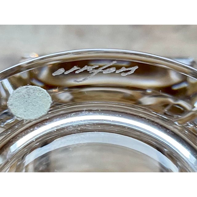 Orrefors Swedish Crystal Corona Bowl by Lars Hellsten | Chairish