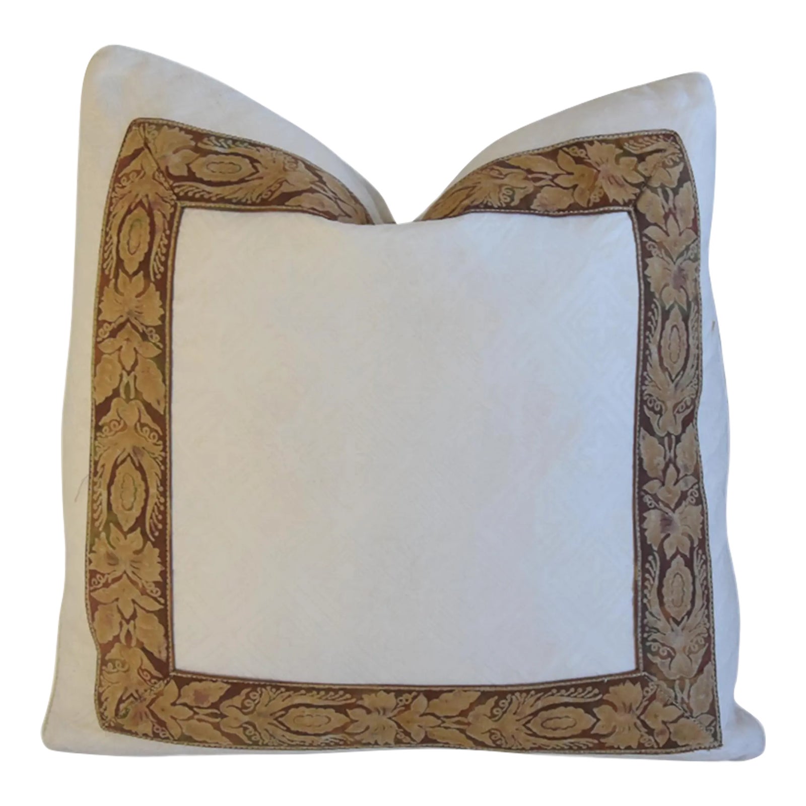 Italian Designer Mariano Fortuny Jupon Bouquet Feather/Down Pillow ...